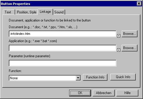 CD Menu Examples - Launch Internet Browser